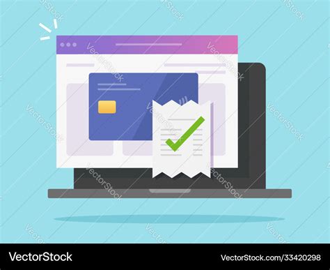 Approved Payment Confirmation Royalty Free Vector Image