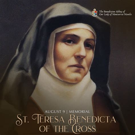 The Benedictine Today We Commemorate The Memorial Of St Teresa