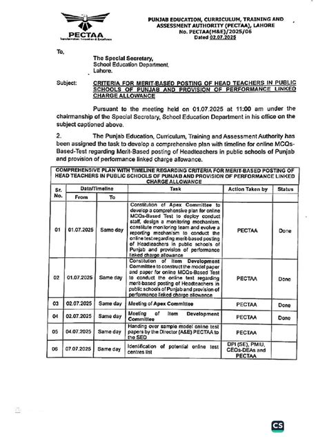 Head Teachers Merit Based Selection Criteria Pdf