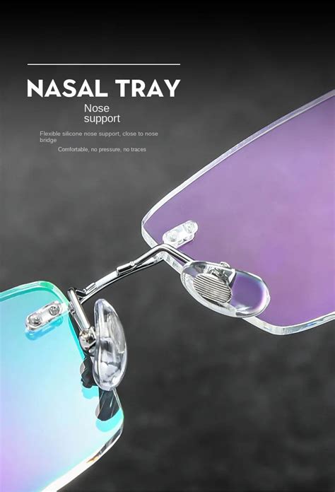Ultra Light Pure Titanium Frameless Glasses Frame Men Women Fashion