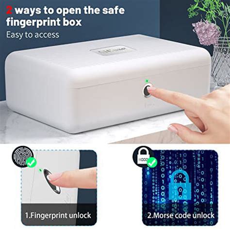 Getuscart Biometric Fingerprint Storage Boxaicase Portable Cash