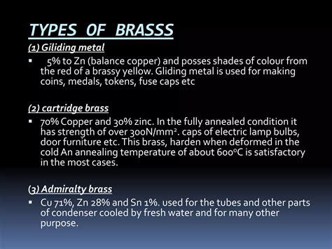 Copper And Its Alloys Pptx