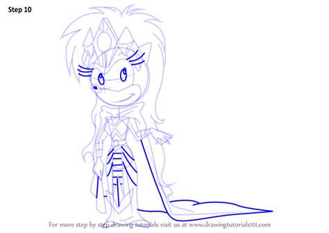 How To Draw Queen Aleena Hedgehog From Sonic The Hedgehog Sonic The