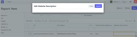 Bug In Editing Item Table Website Description Field · Issue 18892