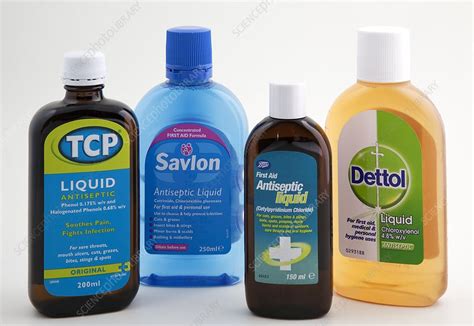 Household Antiseptics And Disinfectants Stock Image C0154579 Science Photo Library Household Antiseptics And Disinfectants Stock Image C0154579 Science Photo Library