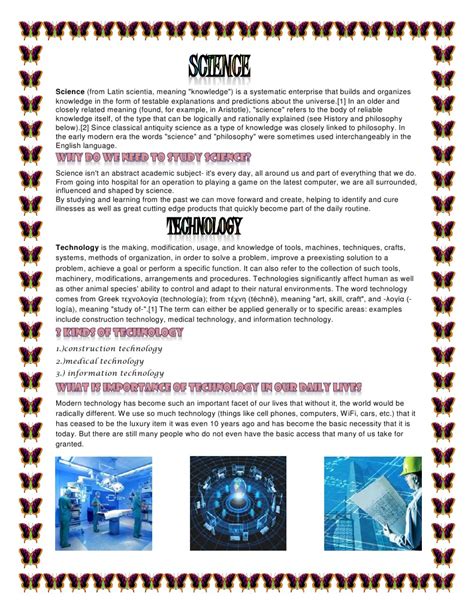 Importance Of Science And Technology Pdf