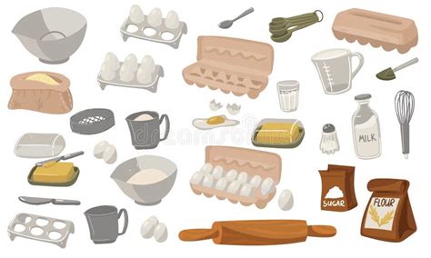 Baking Tools And Equipment In A Sleek Modern Setting Stock