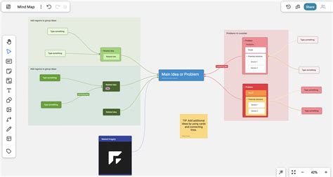 Mind Map Template Frameable Whiteboard