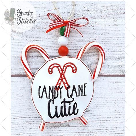 Candy Cane Cutie Candy Holder Ornament