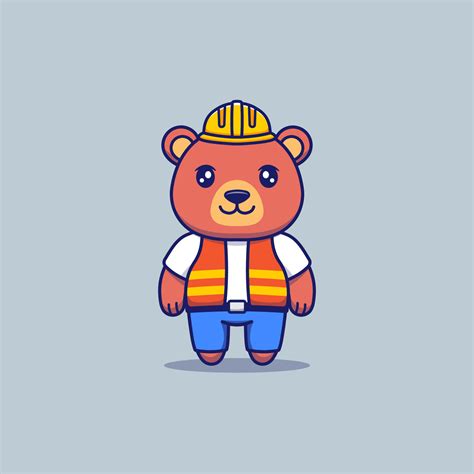 Construction Bear Vector Art Icons And Graphics For Free Download