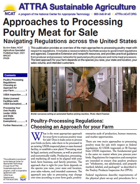 Guide To Small Scale Poultry Processing Kerr Center
