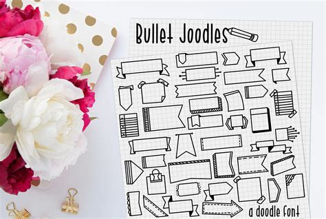 Bullet Joodles Font By Kitaleigh Llc · Creative Fabrica