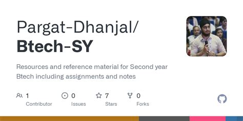 GitHub Pargat Dhanjal Btech SY Resources And Reference Material For Second Year Btech