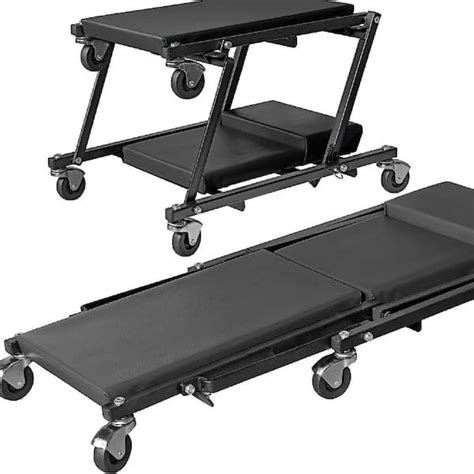 Torin 300lbs 36in Creeper Seat Foldable Creeper With 6 Pcs Wheels