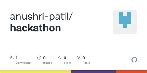 github anushri patil hackathon