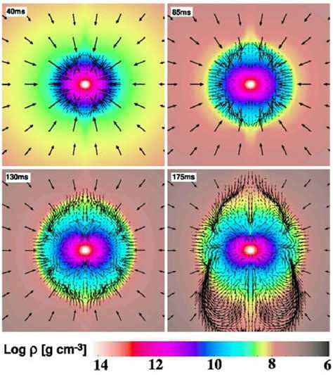 Color Map Of The Mass Density ρ Distribution Of Our Fastest Download Scientific Diagram