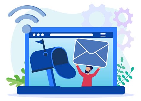 Illustration Vector Graphic Cartoon Character Of Email Services 5962377