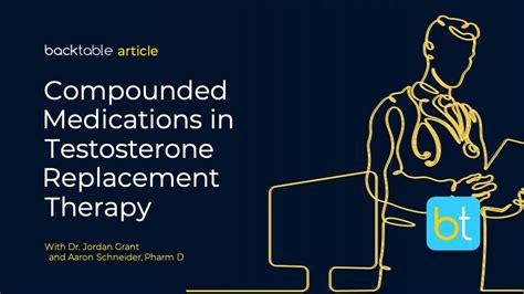 Compounded Medications In Testosterone Replacement Therapy