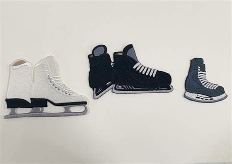 Figure Skate Patch Ice Skating Iron On Patch Winter Sport Etsy