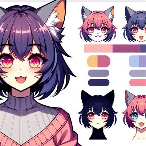 Vivid Color Palette Furry Fanart