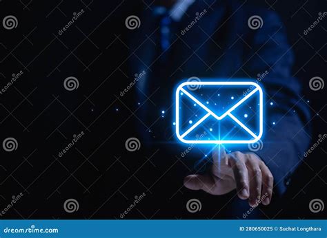 Electronic Mail Concept Is Online Communication On The Internet Network