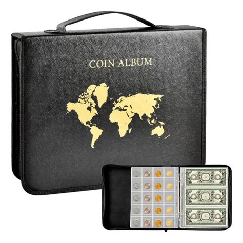Coin Collection Book Holder Ankhoh W 200 Pockets And 30 Sleev Mercadolivre