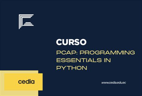 Pcap Programming Essentials In Python Training Management Office