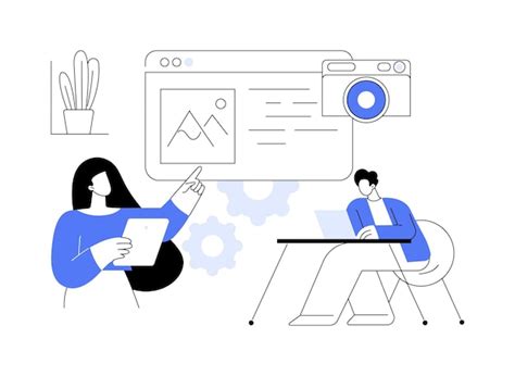 Premium Vector Photography Workshop Abstract Concept Vector Illustration