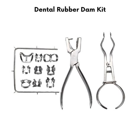 Dental Rubber Dam Clamps Forceps Frame Rubber Dam Kit Dental Stainless