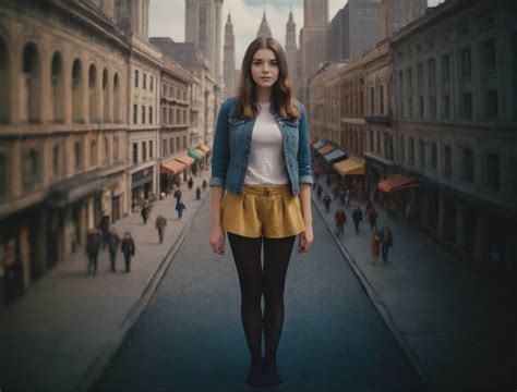 Giantess Girl In A Shrunken City By Dengts On Deviantart