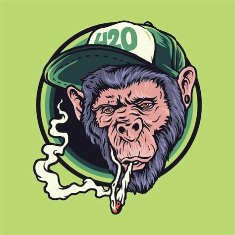 Monkeys Smoking Vectors And Illustrations For Free Download Freepik