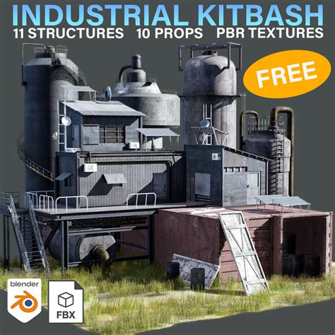 Free Industrial Kitbash Chuckcg