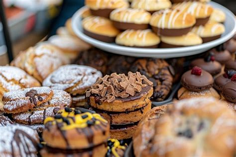 Bakery Shop With Freshly Baked Scones Premium Ai Generated Image