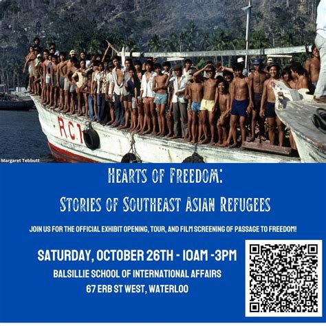 Hearts Of Freedom Stories Of Southeast Asian Refugees Join Us On October 26th At The