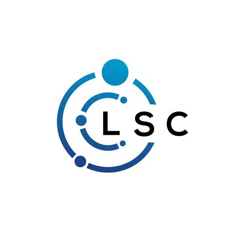 Lsc Letter Technology Logo Design On White Background Lsc Creative