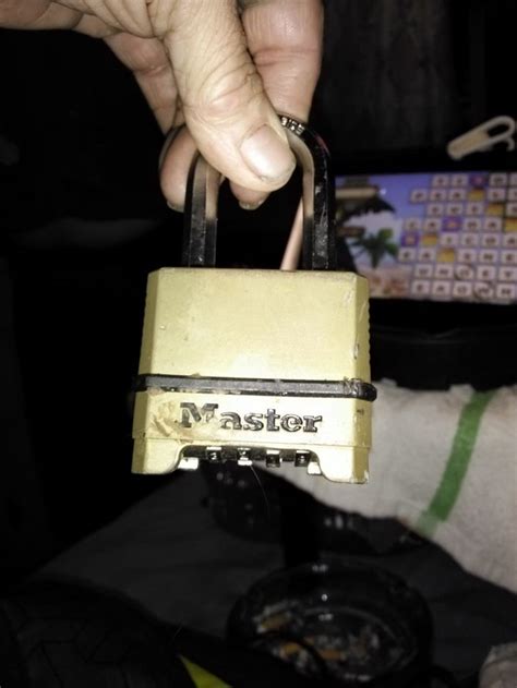 How To Crack A Master Lock Combination Lock With Pictures