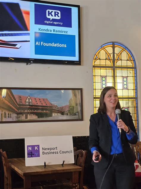 Great Job By Kendra Ramirez At The Newport Business Council Today As She Brent Cooper