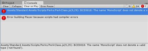 Class Parameter Of Monoscript Throws Error On Build Questions