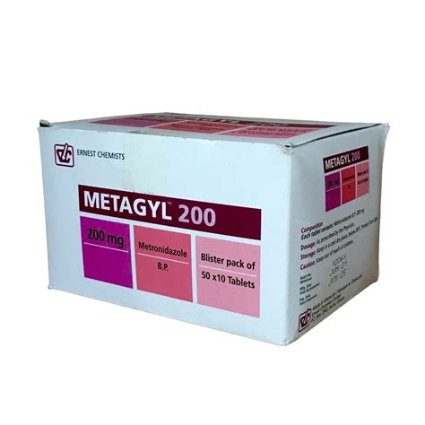 Metagyl Tablets 200mg 500 Meldinpharma