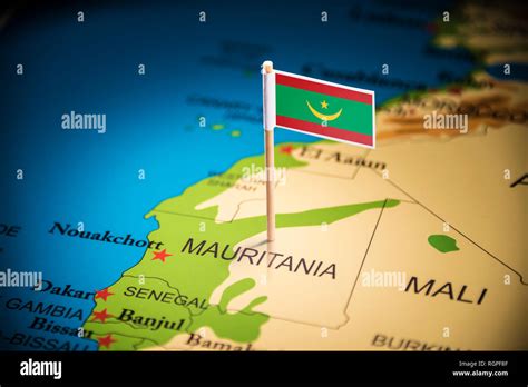 Mauritania Flag Map Banque De Photographies Et Dimages à Haute Résolution Alamy