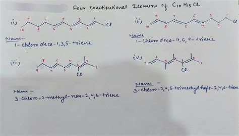 [solved] B Draw And Name Four Constitutional Isomers With The