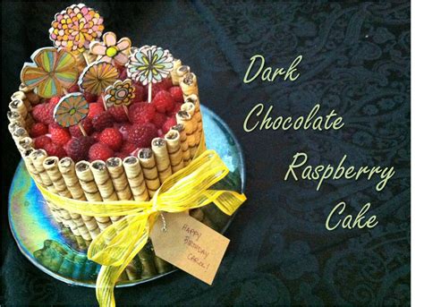 Julie Vision In The Kitchen Dark Chocolate Raspberry Cake Decorating Tutorial