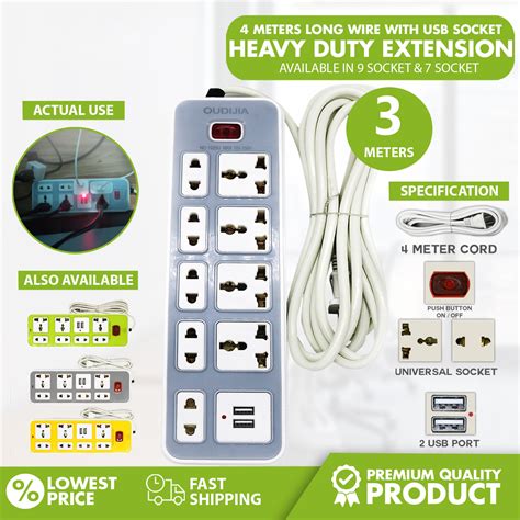 Redmond Original Heavy Multifunction Socket Plug Universal Socket Power