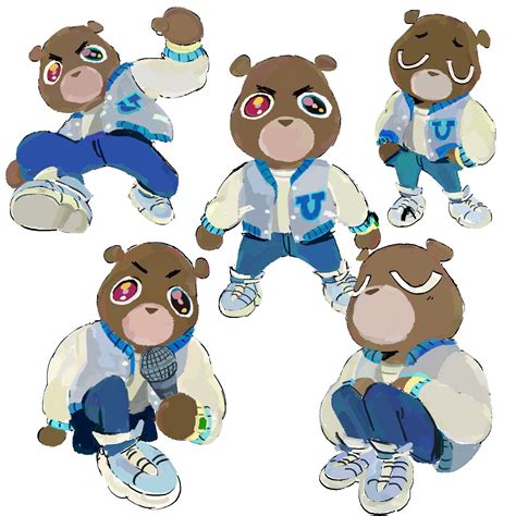 Kanye West Bear Cartoon