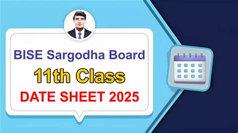 Bise Sargodha Board 11th Class Date Sheet 2025
