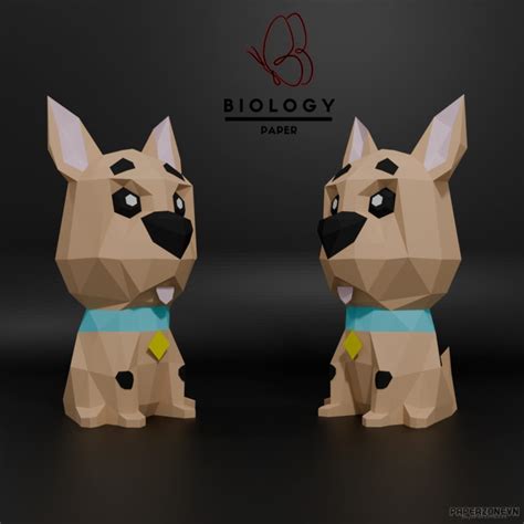 Cartoon Chibi Low Poly Scooby Doo Paperzone Vn