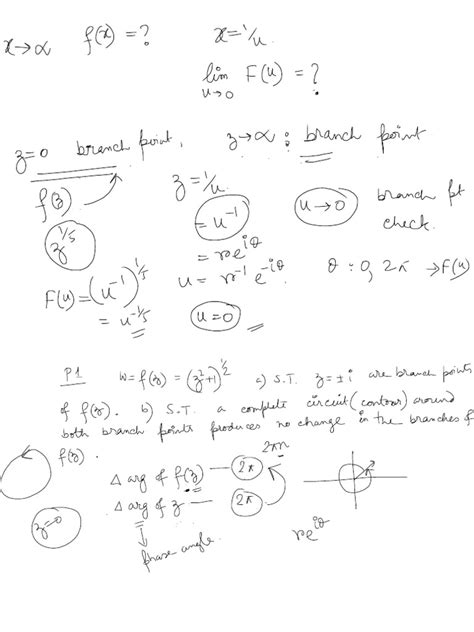 Complex Analysis Branch Cut Lec3 Pdf