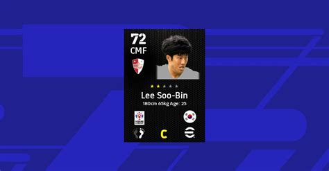 Lee Soo Bin Efootball 2022 Stats