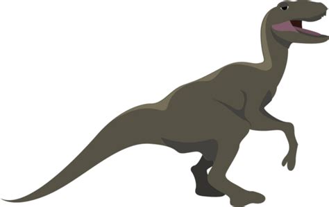 Velociraptorillustrationvector On White Background Dangerous Extinct