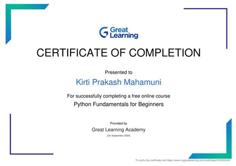 Kirti Mahamuni On Linkedin Greatlearningacademy Pythonfundamentals